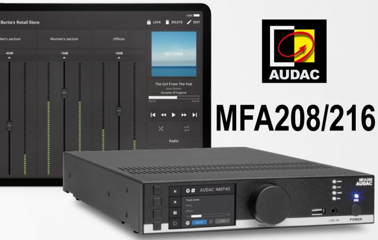 Nu beschikbaar … AUDAC MFA versterkers. – TX3